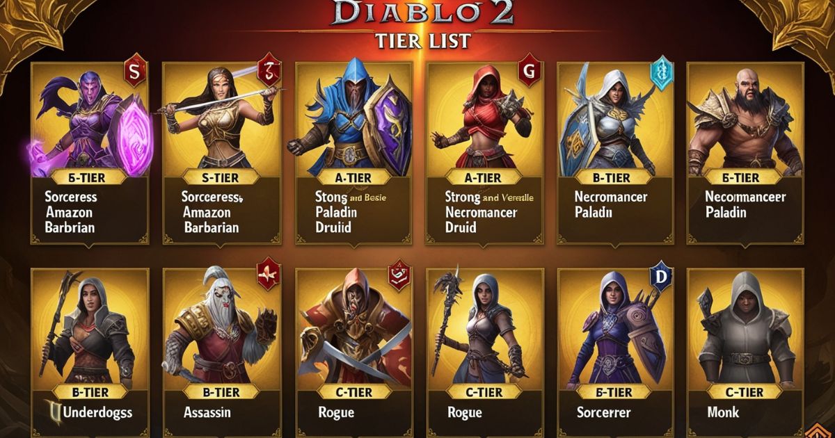 Diablo 2 Tier List: Become a Strongest Player - GamerGuideHub