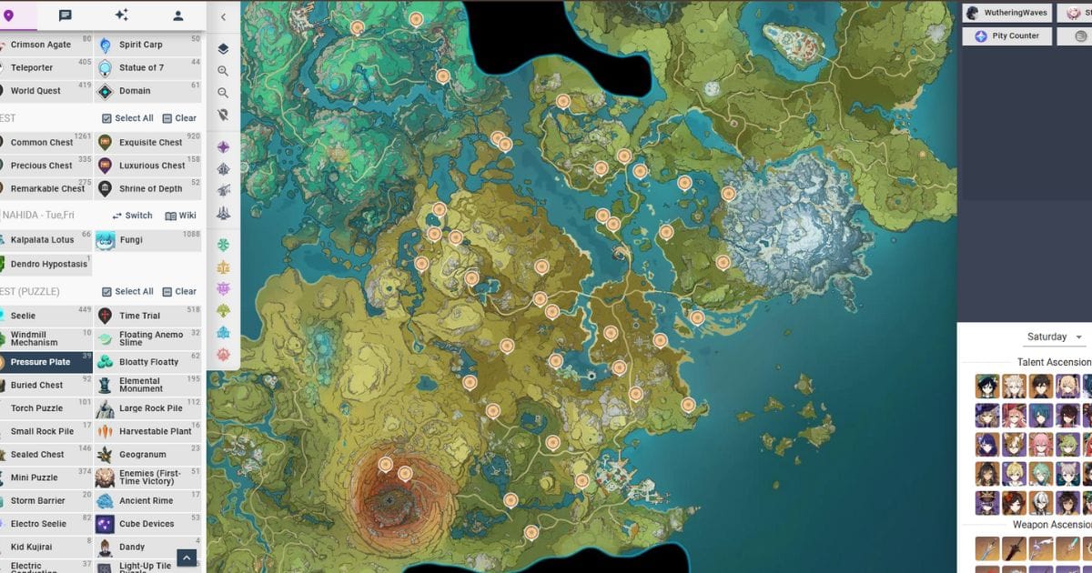 Genshin Interactive Map 2025 - GamerGuideHub