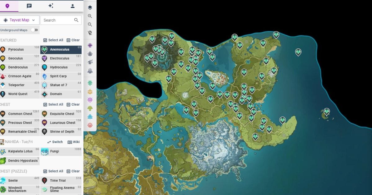 Genshin Interactive Map 2025 - GamerGuideHub
