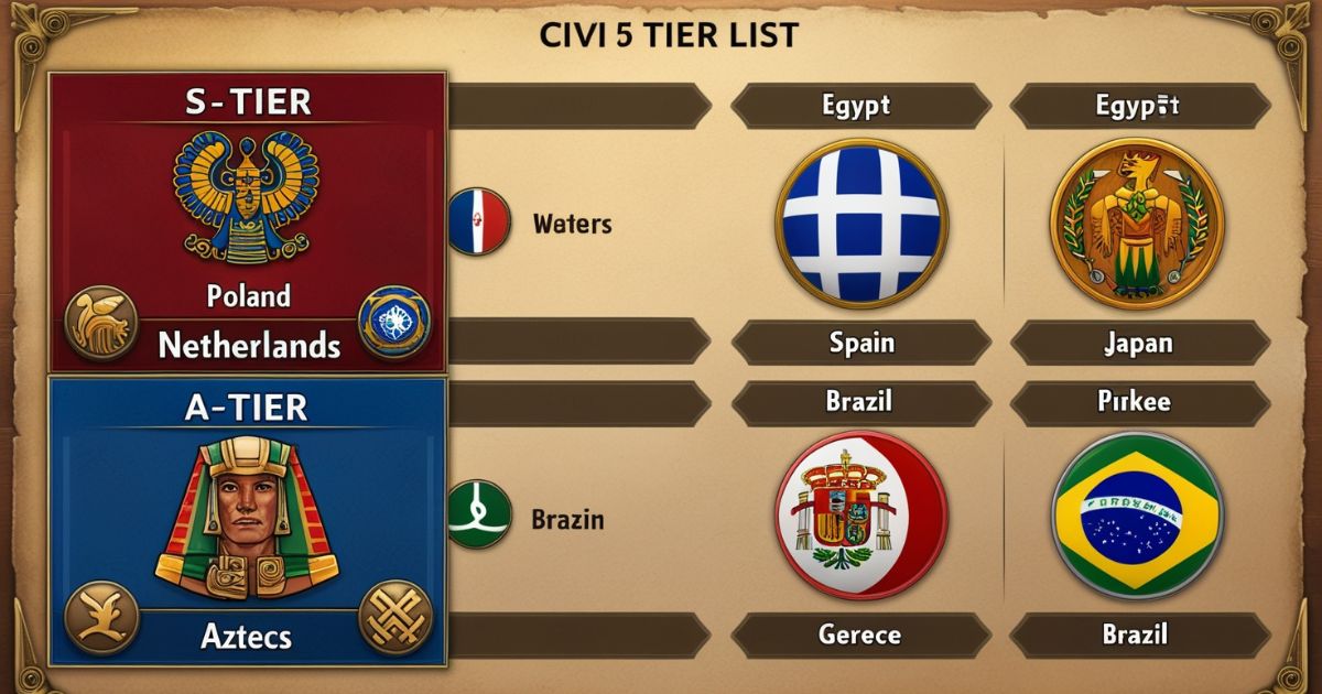 Civ 5 Tier List: Ranking the Best Civilizations - GamerGuideHub