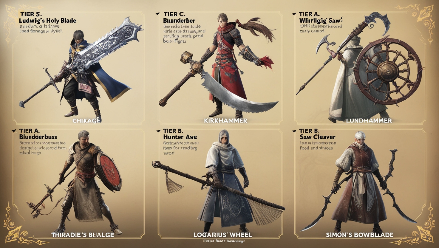 Bloodborne Weapon Tier List: A Guide to the Best Weapons 2025 ...