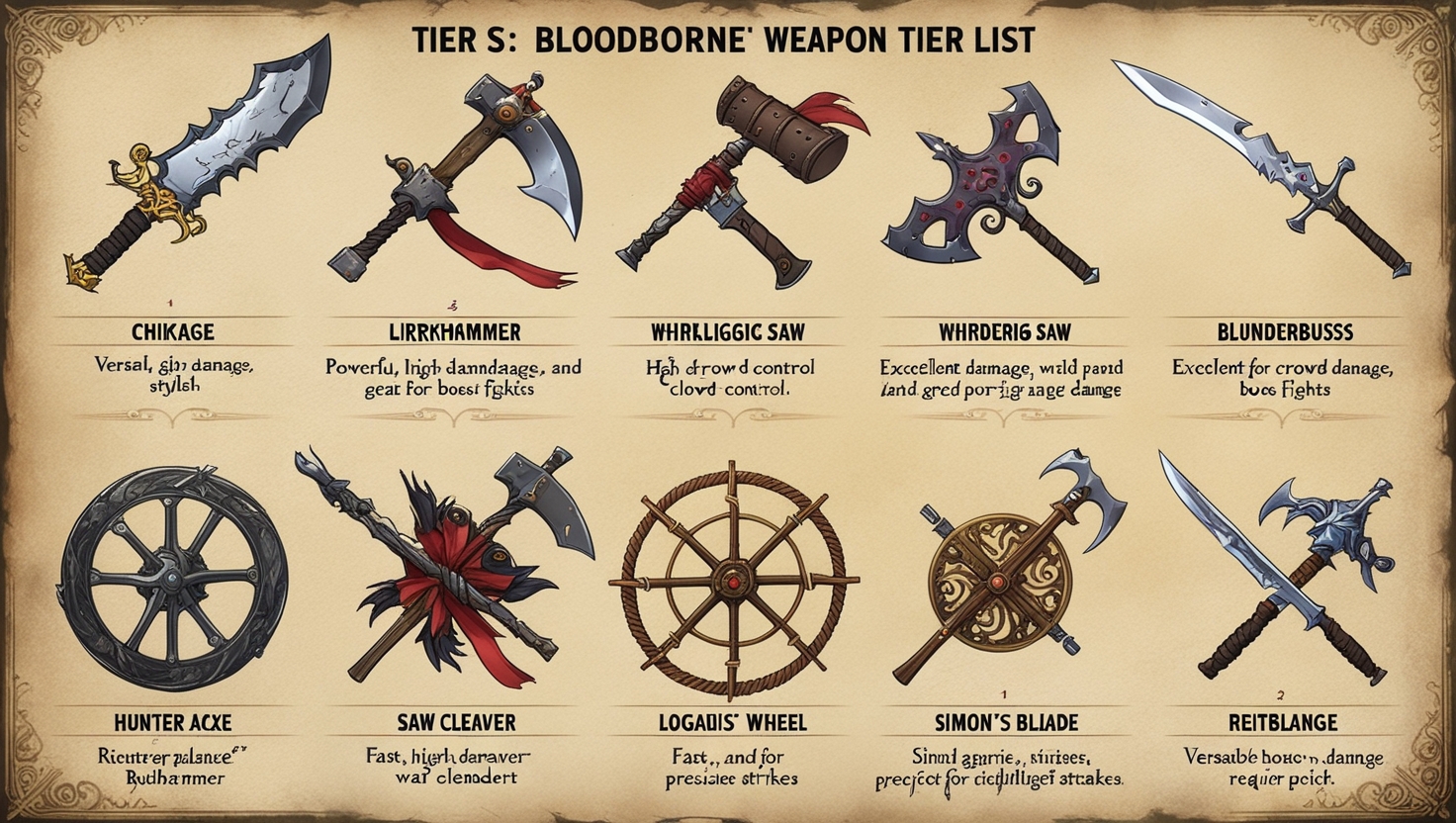 Bloodborne Weapon Tier List: A Guide to the Best Weapons 2025 ...