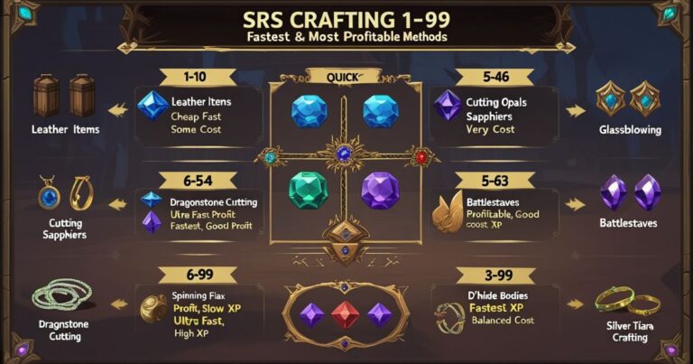 Crafting Leveling Guide for OSRS: The Ultimate Guide to 99 Crafting ...